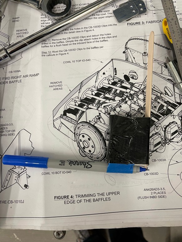 Baffle trimming and intake ramp finishing | Adam's RV10